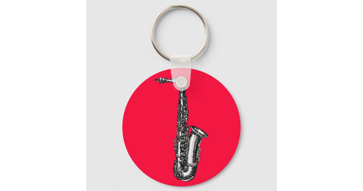 Alto Saxophone Keychain | Zazzle