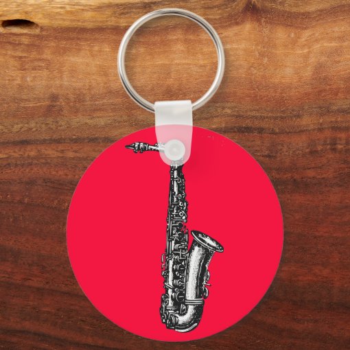 Alto Saxophone Keychain | Zazzle