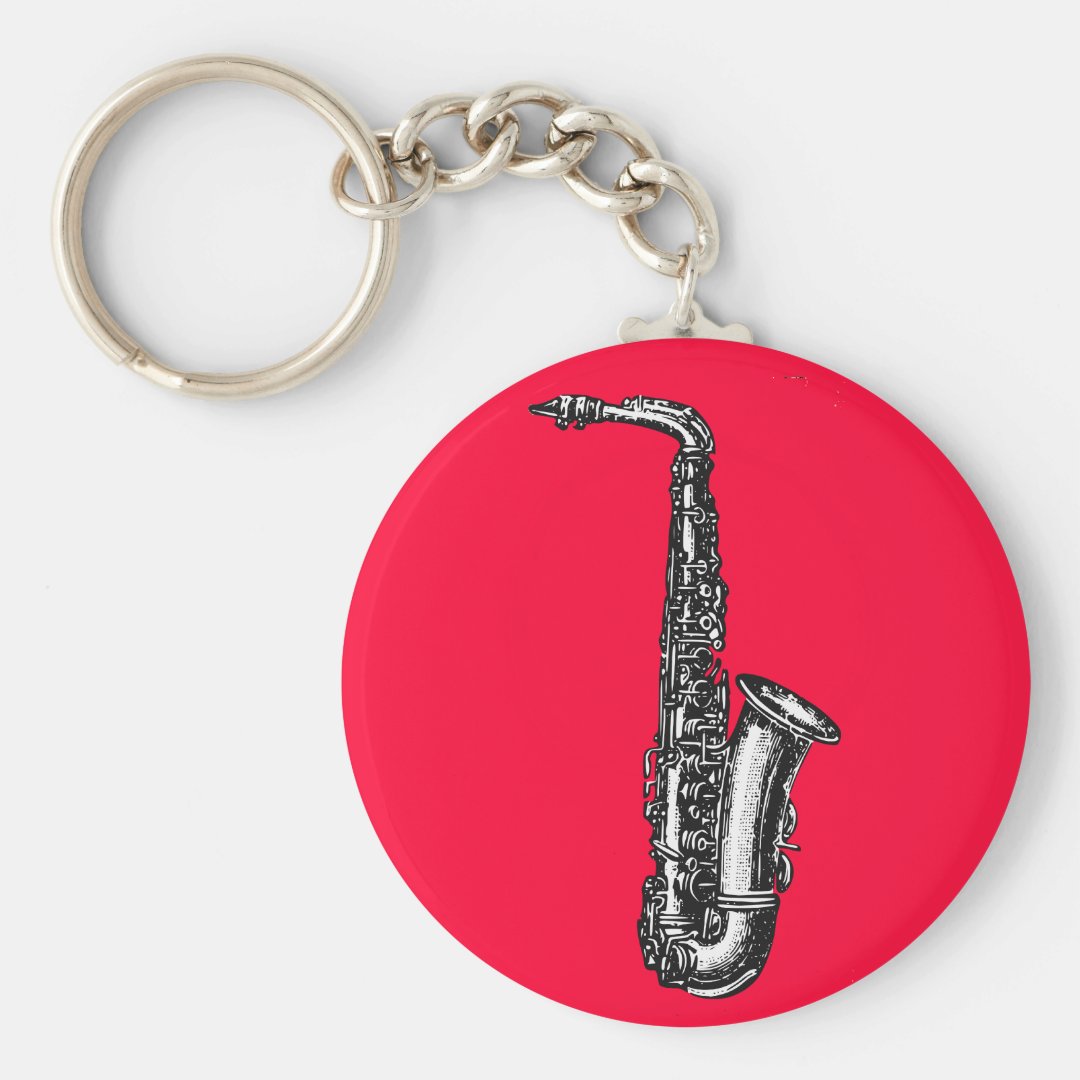 Alto Saxophone Keychain | Zazzle