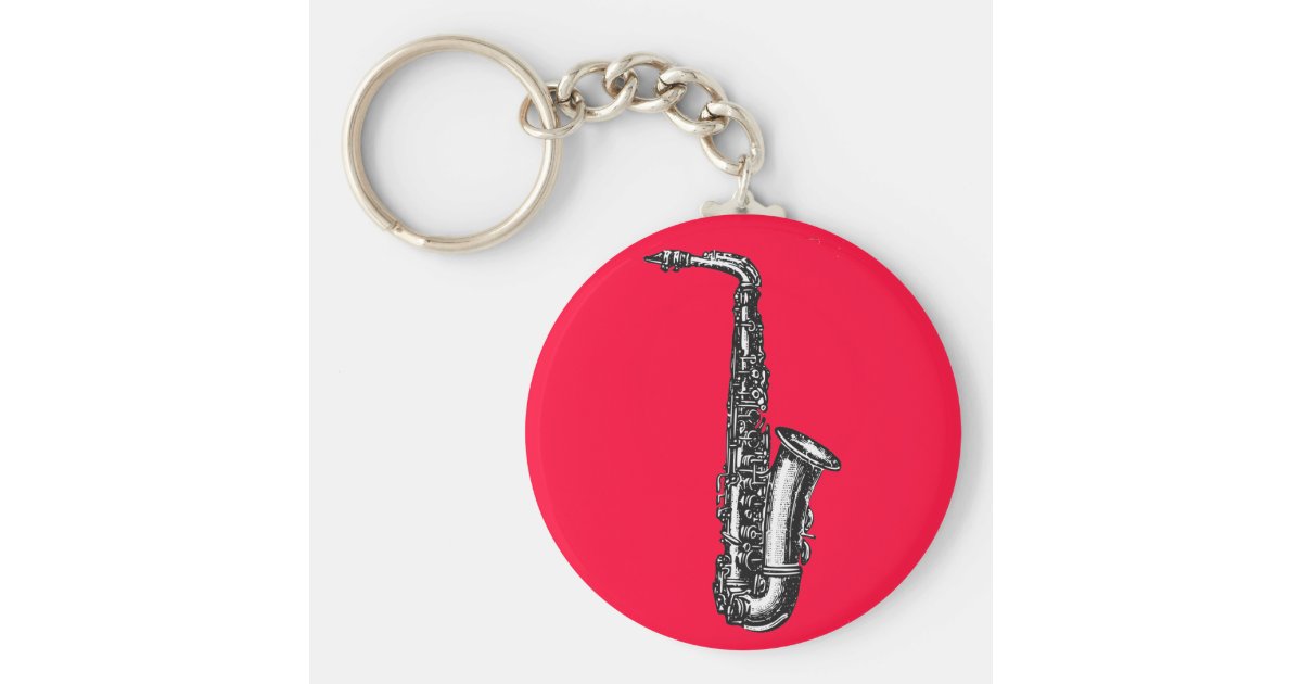 Alto Saxophone Keychain | Zazzle