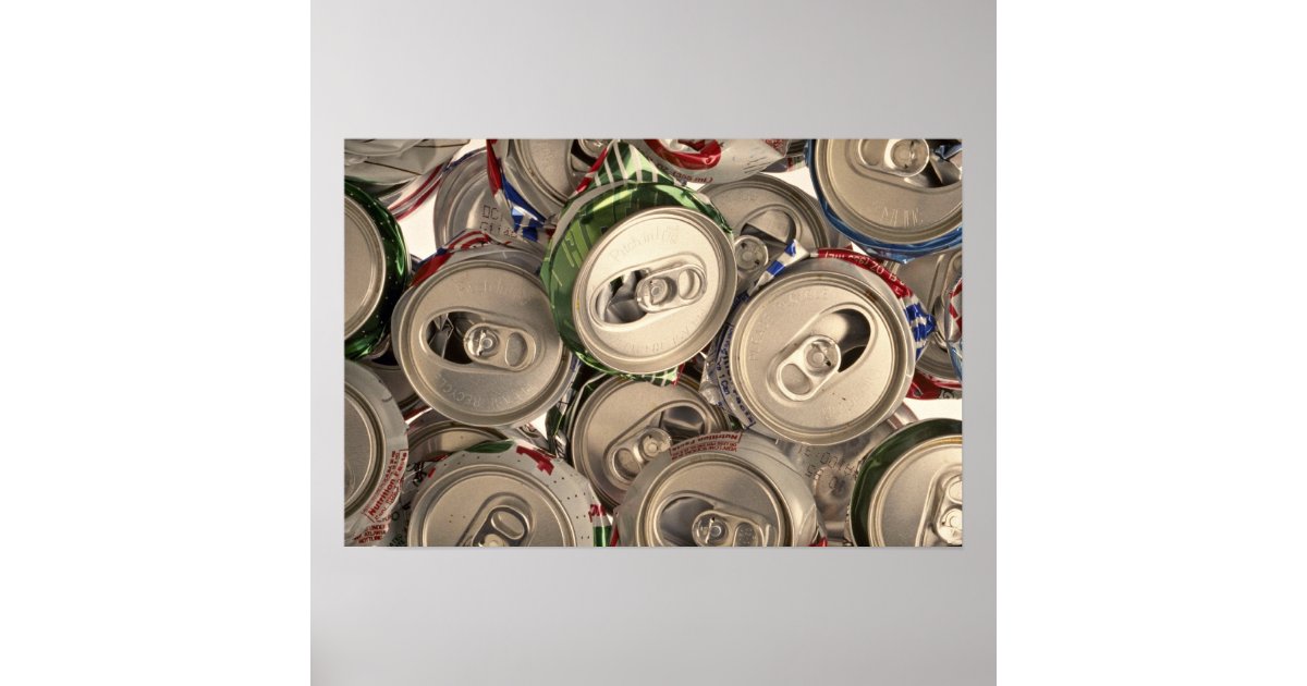 Aluminum cans, recycled poster | Zazzle