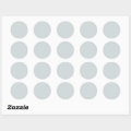 Aluminum Foil Solid Color Classic Round Sticker | Zazzle
