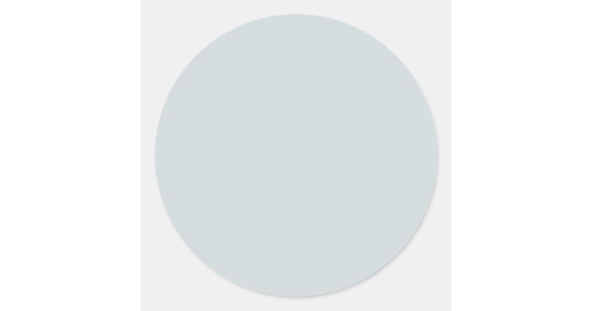 Aluminum Foil Solid Color Classic Round Sticker | Zazzle