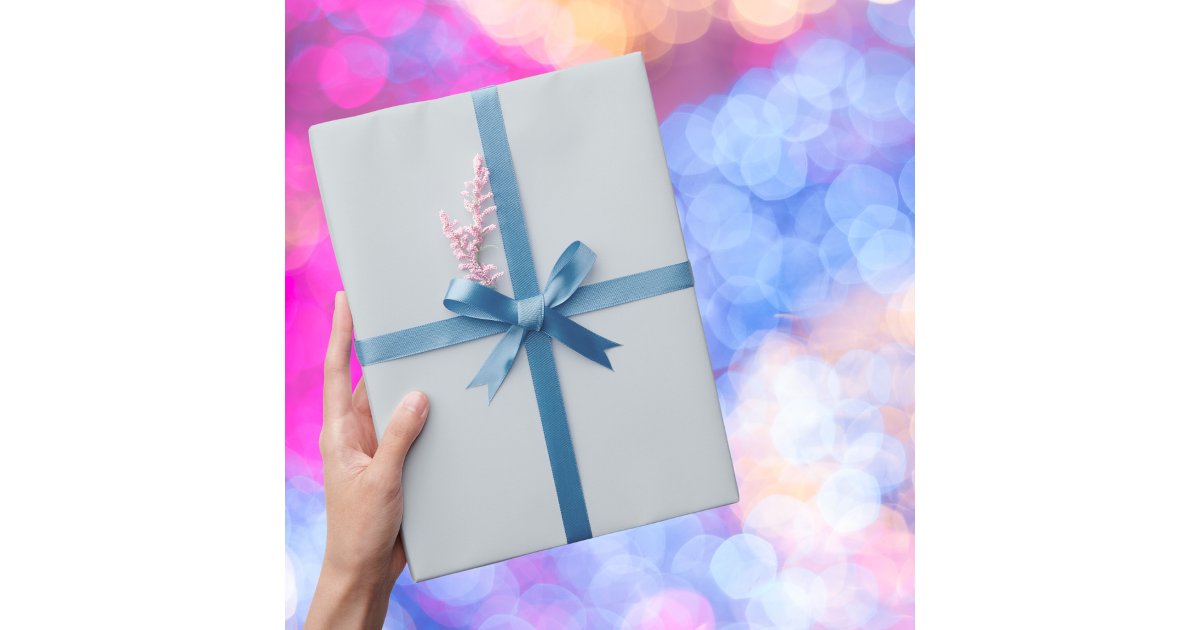 Aluminum Foil Solid Color Wrapping Paper | Zazzle