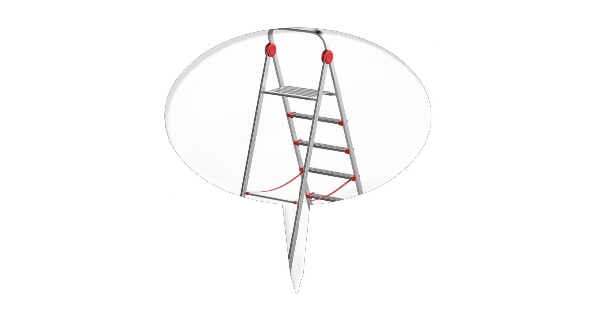 Aluminum ladder cake topper | Zazzle