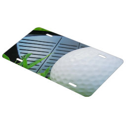 Aluminum License Plate/Golf License Plate | Zazzle