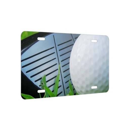 Aluminum License Plate/Golf License Plate | Zazzle