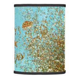 Always be a mermaid- gold glitter mermaid vision lamp shade | Zazzle