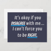 Always Right Funny Sarcastic Humor Postcard | Zazzle