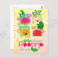 Always Rooting for You | Motivational Quote Pun Postcard | Zazzle