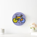 always time to ride a bike round clock | Zazzle