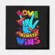 Always Wins Asl Deaf Awareness Gay Pride Lgbt 1 Magnet | Zazzle
