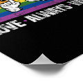 Always Wins Asl Deaf Awareness Lgbt Gay Pride Vint Poster | Zazzle