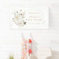 ALYSSA Floral Summer Boho Wild Flower Baby Shower Banner | Zazzle