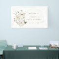 ALYSSA Floral Summer Boho Wild Flower Baby Shower Banner | Zazzle