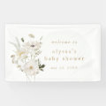 ALYSSA Floral Summer Boho Wild Flower Baby Shower Banner | Zazzle