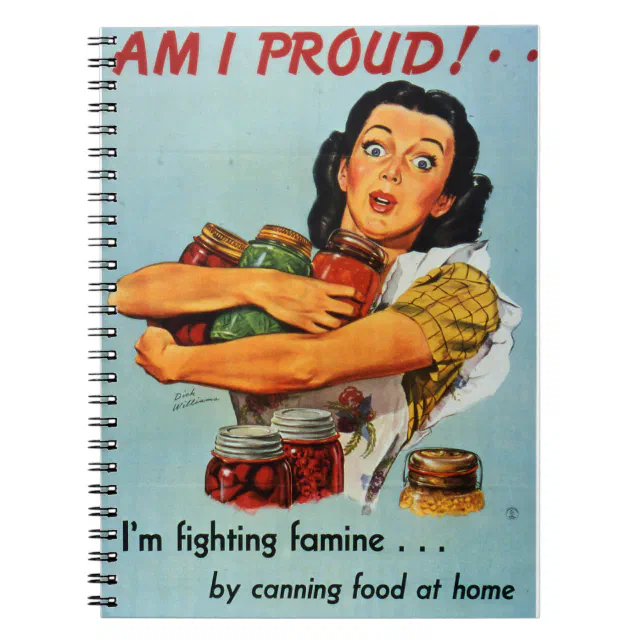 "Am I Proud" 1940s notebook | Zazzle