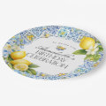 Amalfi Coast Italian Birthday Party Table Decor Paper Plates | Zazzle