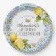 Amalfi Coast Italian Birthday Party Table Decor Paper Plates | Zazzle