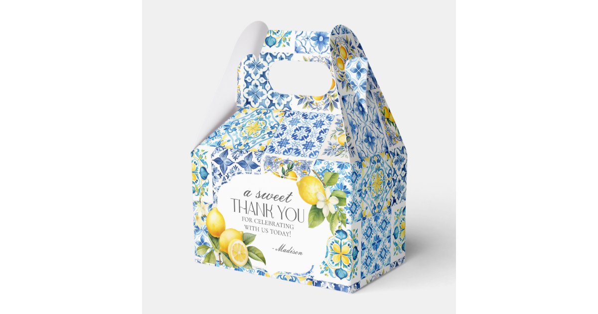 Amalfi Coast Italian Tuscan Coastal Favor Boxes | Zazzle