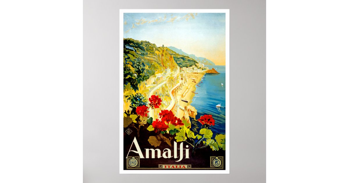 Amalfi Coast, Italy Poster | Zazzle