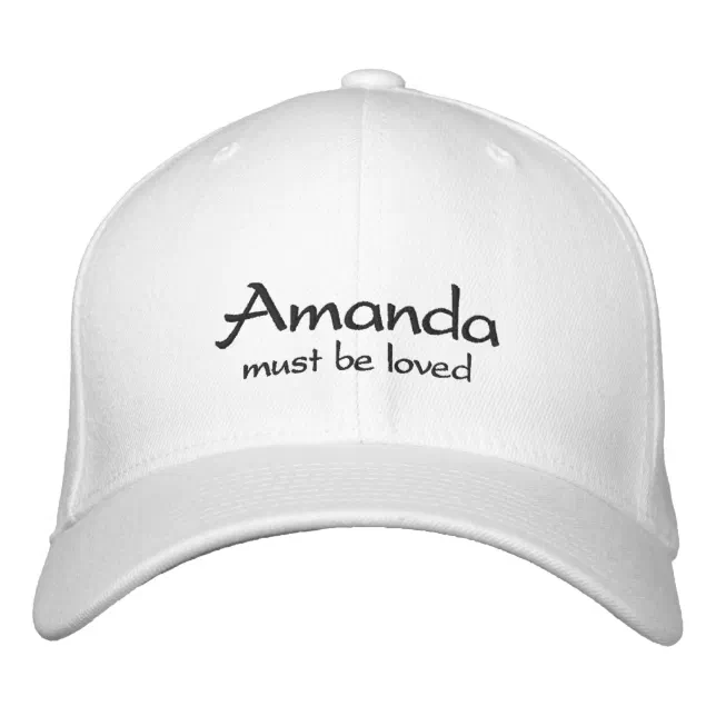 Amanda Cap / Hat with meaning of Name | Zazzle