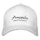 Amanda Cap / Hat with meaning of Name | Zazzle
