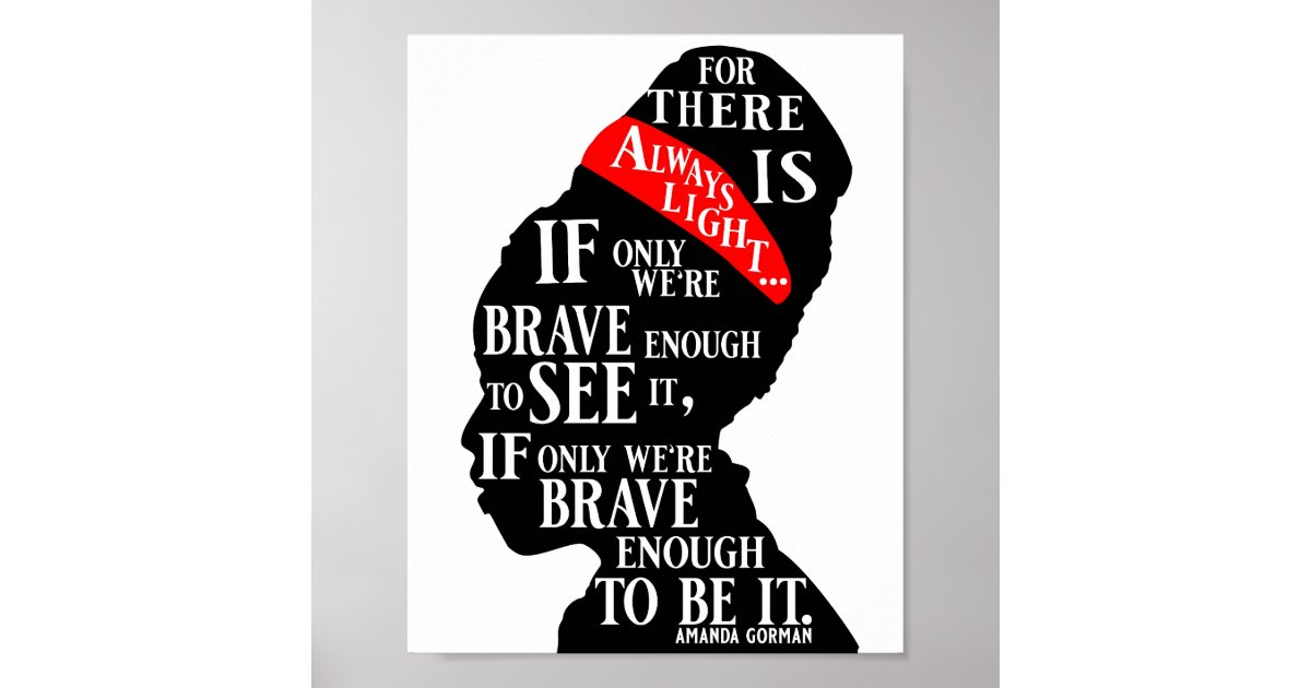 Amanda Gorman Quotes Poster | Zazzle