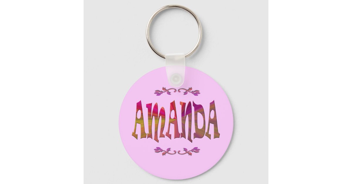 Amanda Keychain | Zazzle