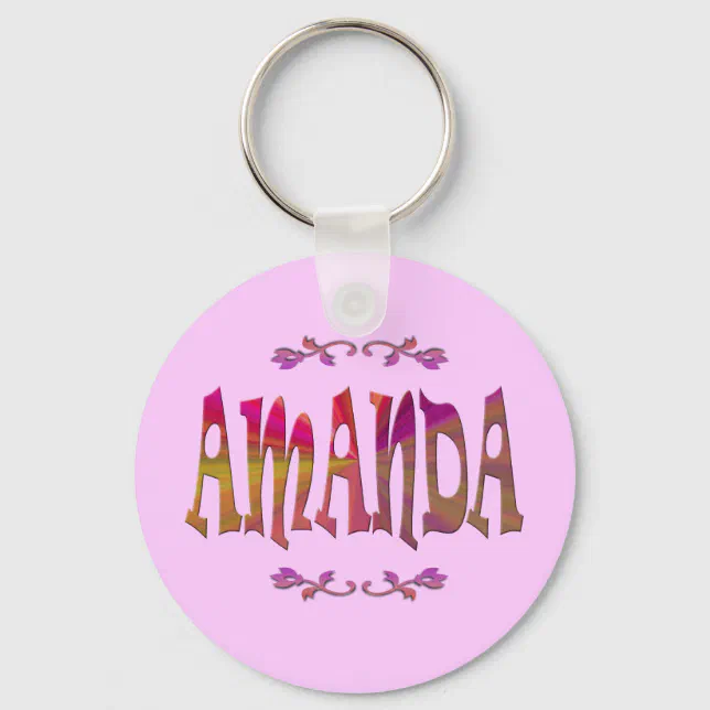 Amanda Keychain | Zazzle