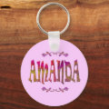 Amanda Keychain | Zazzle
