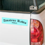 Amateur Radio and Call Sign Bumper Sticker | Zazzle