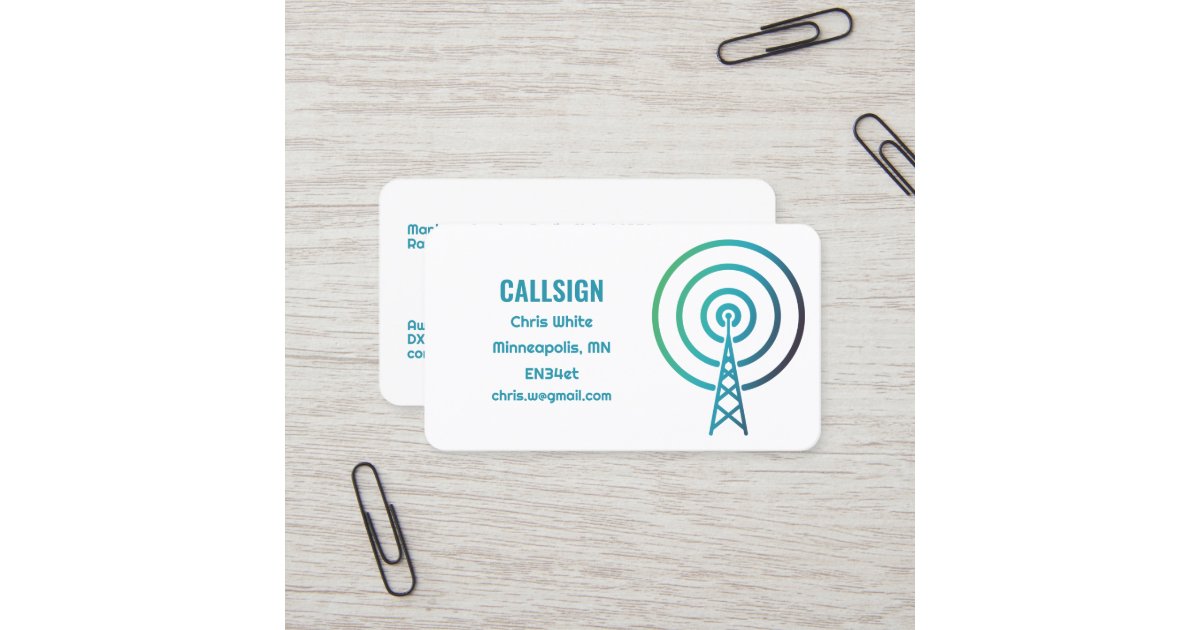 Amateur Radio Business Card | Zazzle