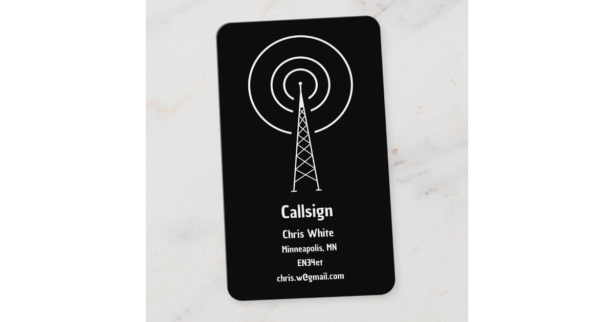 Amateur Radio Business Card | Zazzle