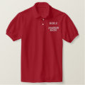 Amateur Radio Call Sign Embroidered Polo Shirt | Zazzle