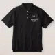Amateur Radio Call Sign Embroidered Polo Shirt | Zazzle