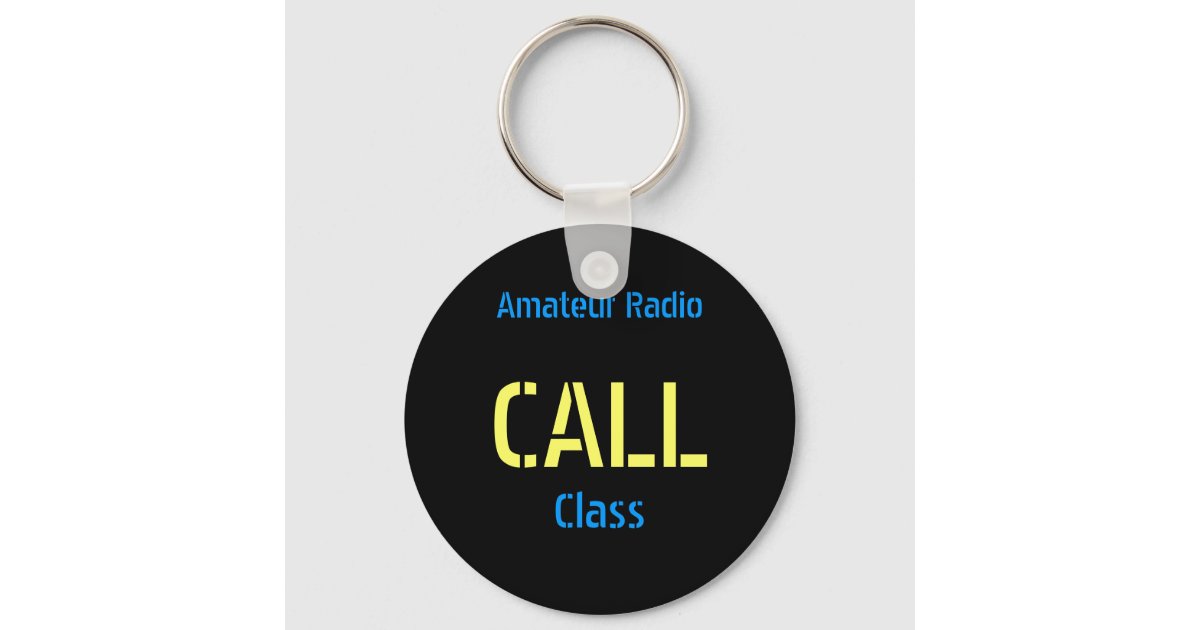 Amateur Radio Callsign Keychain | Zazzle