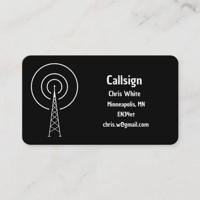 Amateur Radio Ham Business Card | Zazzle