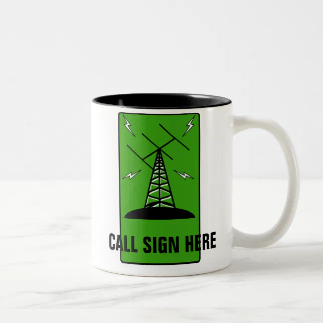 Amateur Radio Personalized Ham Call Sign Mug | Zazzle