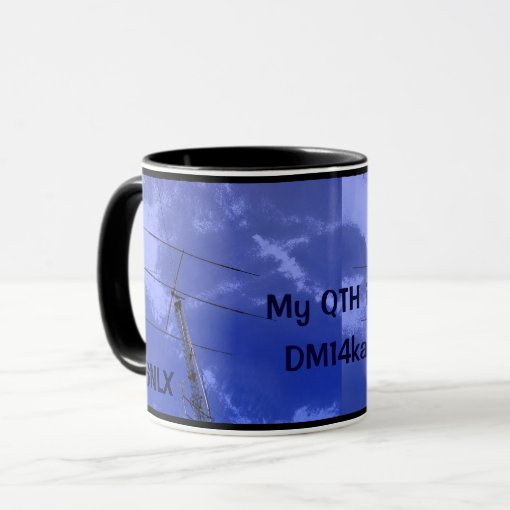 Amateur Radio QTH and Callsign Mug | Zazzle