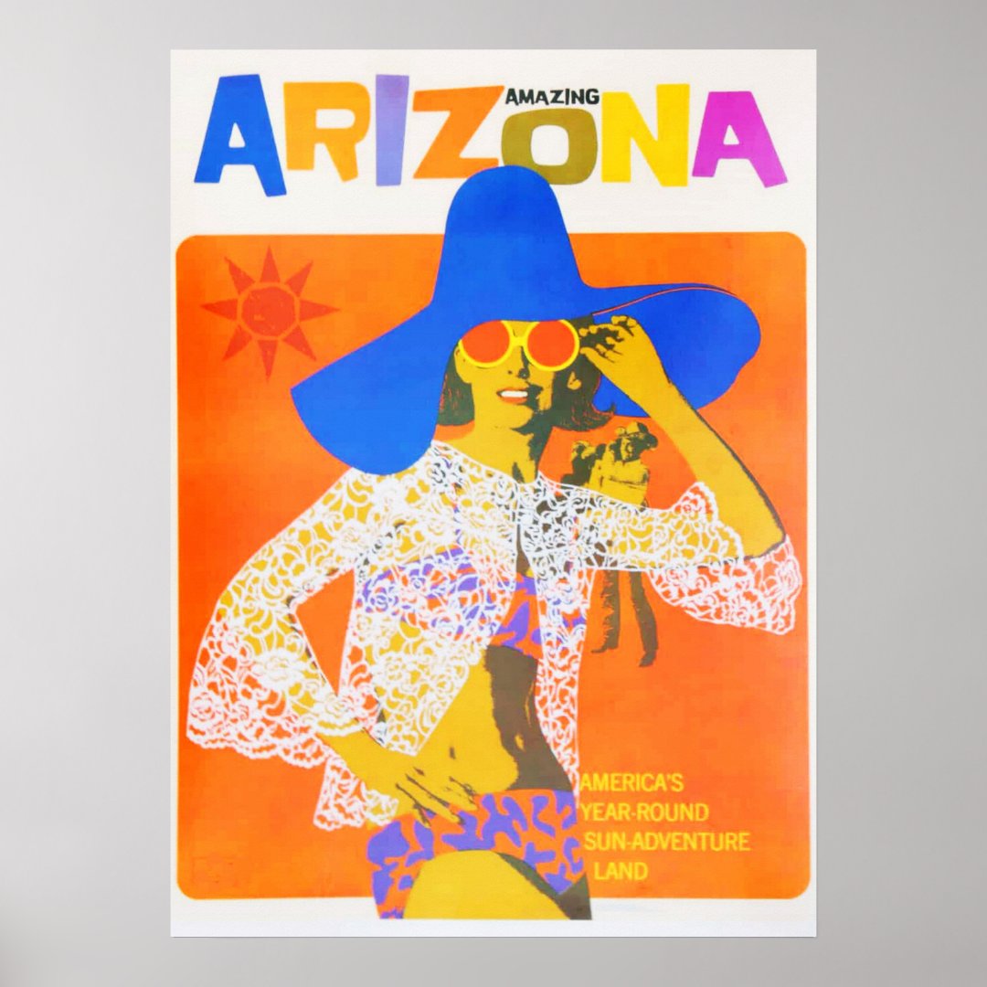 Amazing Arizona Vintage Travel Poster | Zazzle