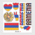Amazing Armenia Shapes National Symbols Sticker | Zazzle