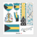Amazing Bahamas Shapes National Symbols Sticker | Zazzle
