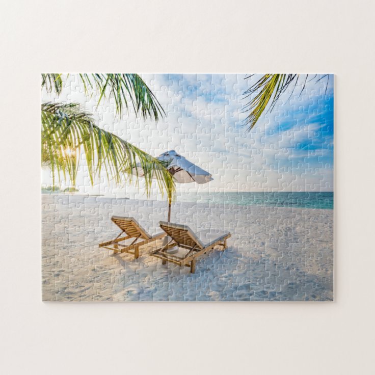 Amazing Beach Sunset Jigsaw Puzzle | Zazzle