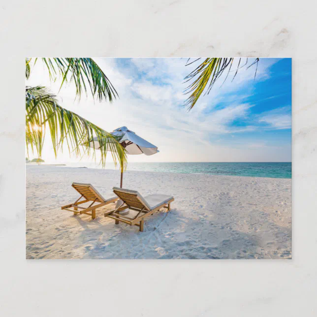 Amazing Beach Sunset Postcard | Zazzle