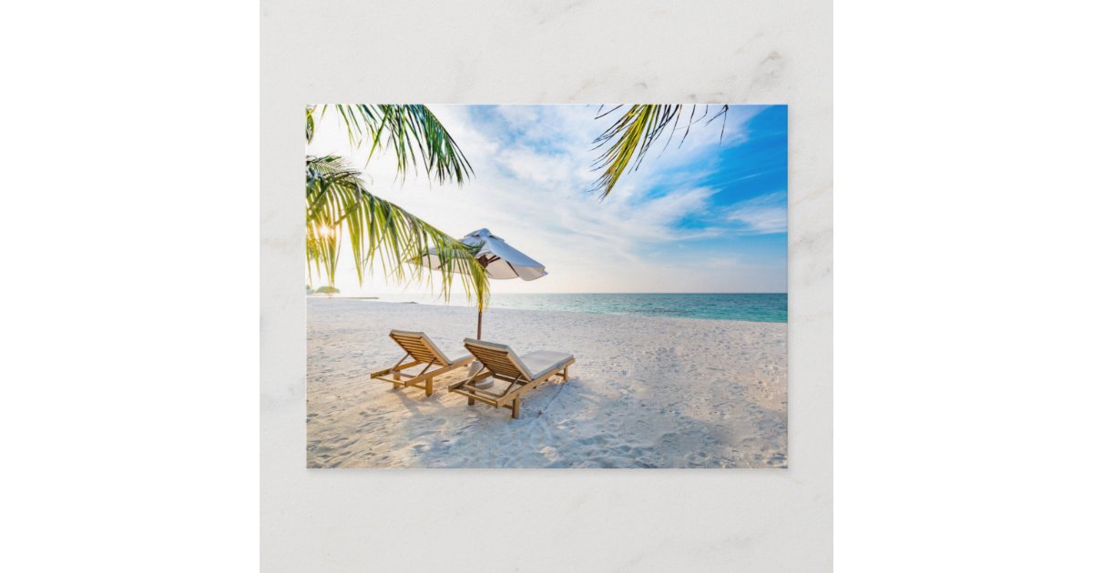 Amazing Beach Sunset Postcard | Zazzle