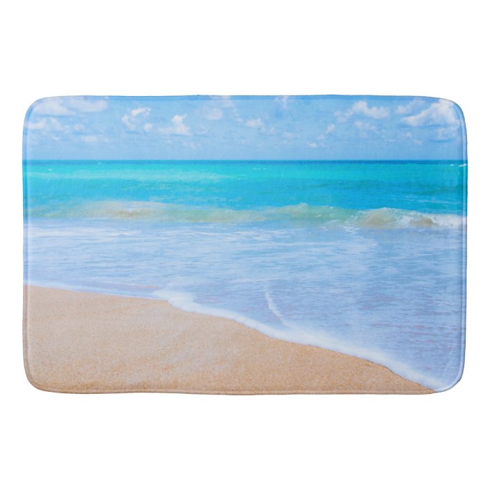 Amazing Beach Tropical Scene Photo Bathroom Mat | Zazzle.com