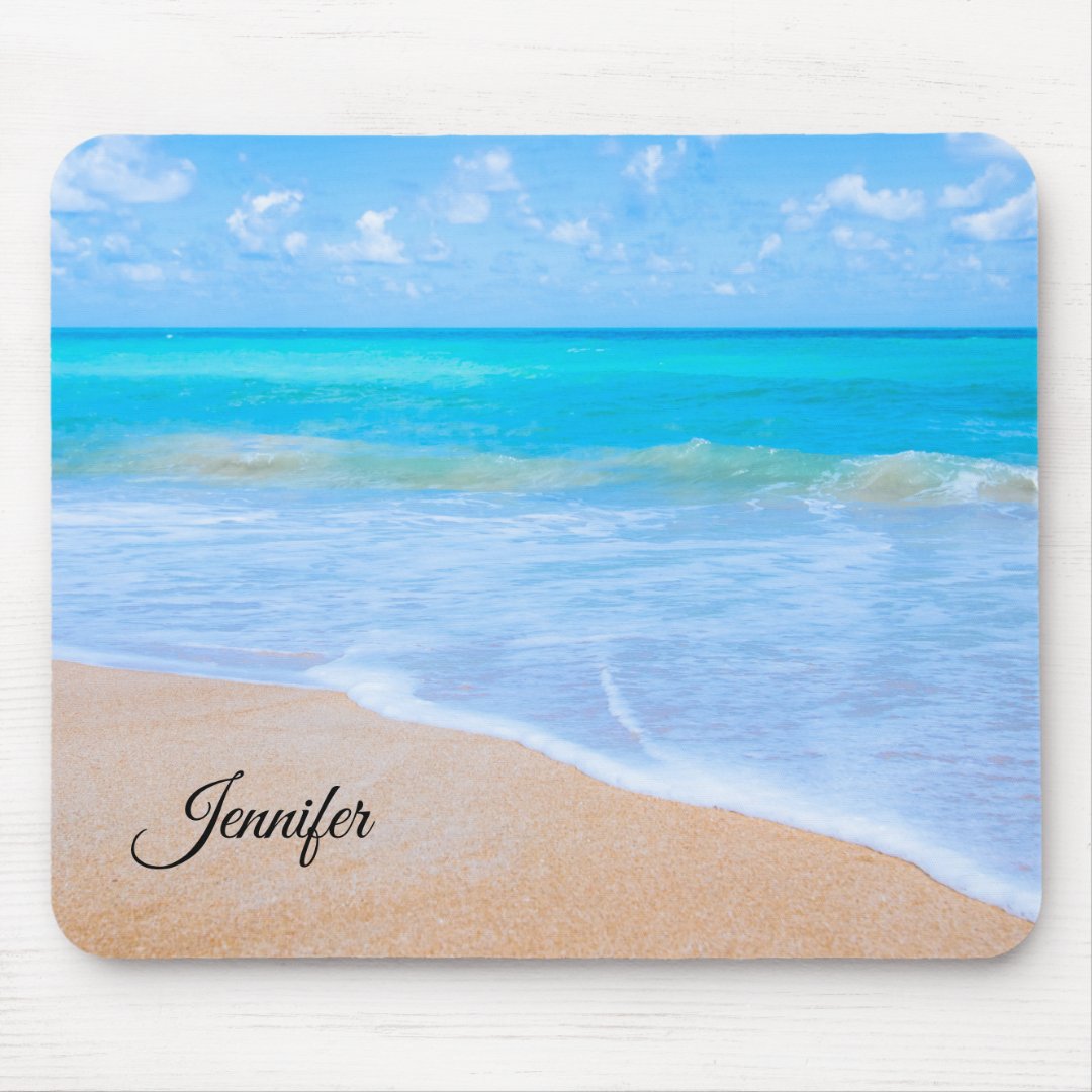 Amazing Beach Tropical Scene Photo Custom Mouse Pad | Zazzle