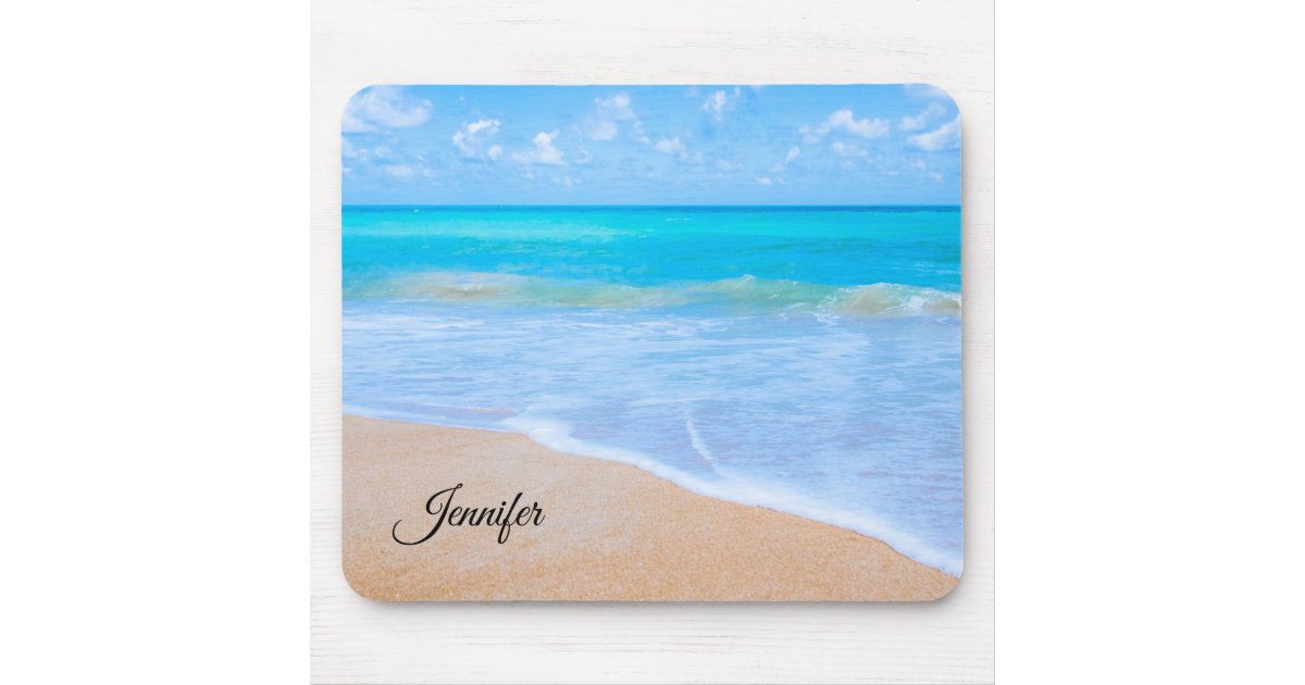 Amazing Beach Tropical Scene Photo Custom Mouse Pad | Zazzle