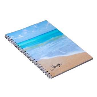 Amazing Beach Tropical Scene Photo Custom Notebook | Zazzle